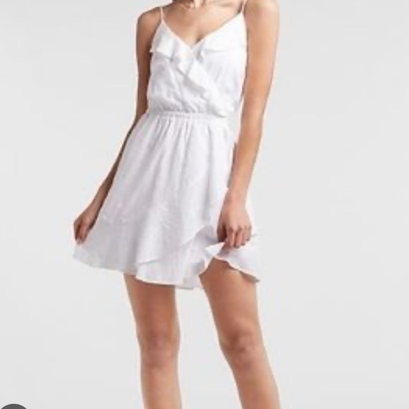 Express | Dresses | Express Eyelet Ruffle Mini Dress | Poshmark